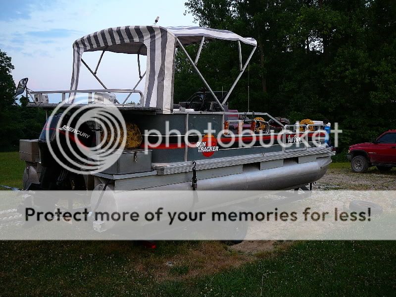 20' Pontoon Boat w/Trailer | The Diesel Garage