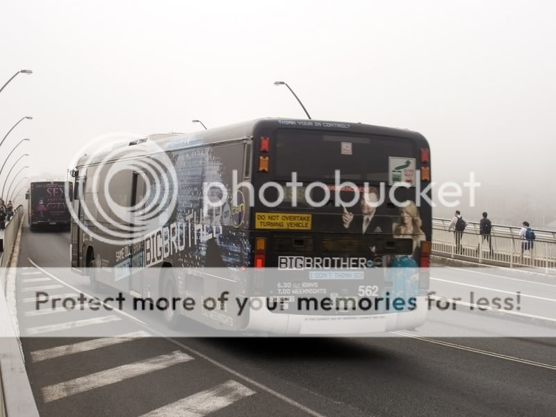 Fog Pics, Plane, A caged bus