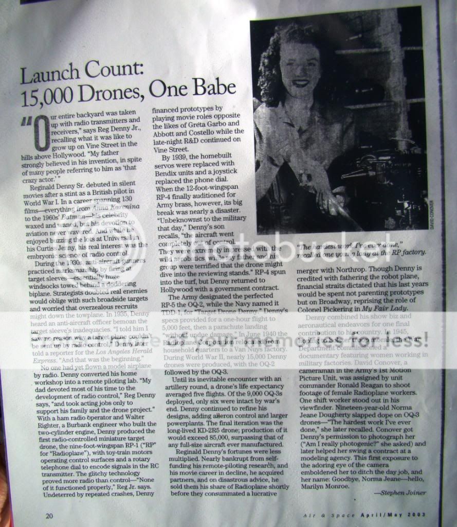 WW2 Radio Contolled Target Drone OQ-2A 1943